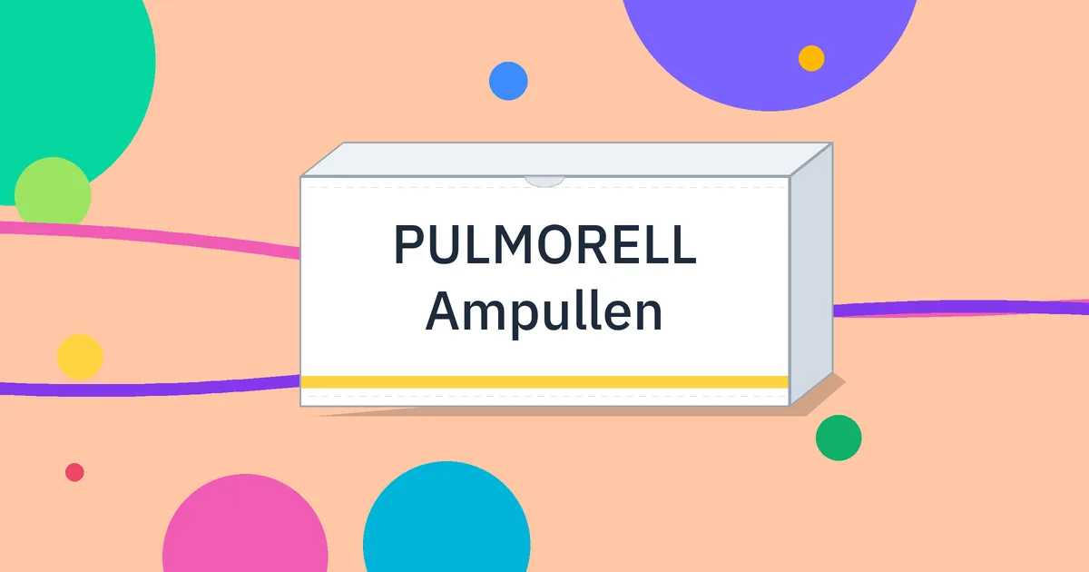 Symbolbild: Packung mit der Aufschrift PULMORELL Ampullen (PZN 00564375) – Verfügbarkeit und Bezug in Apotheken in Frankfurt am Main