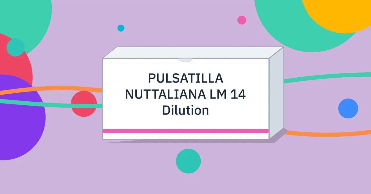 Symbolbild: Packung mit der Aufschrift PULSATILLA NUTTALIANA LM 14 Dilution (PZN 13671345) – Verfügbarkeit und Bezug in Apotheken in Frankfurt am Main