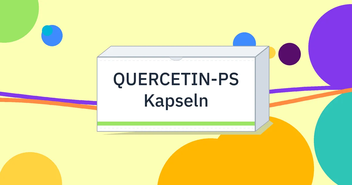 Symbolbild: Packung mit der Aufschrift QUERCETIN-PS Kapseln (PZN 17965687) – Verfügbarkeit und Bezug in Apotheken in Frankfurt am Main