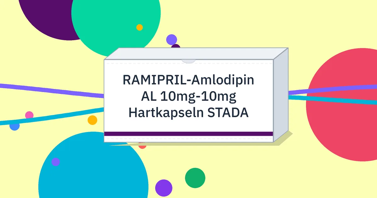 Symbolbild: Packung mit der Aufschrift RAMIPRIL-Amlodipin AL 10mg-10mg Hartkapseln STADA (PZN 19818660) – Verfügbarkeit und Bezug in Apotheken in Frankfurt am Main