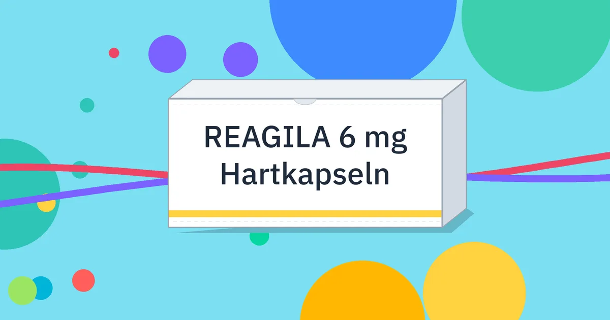 Symbolbild: Packung mit der Aufschrift REAGILA 6 mg Hartkapseln (PZN 14016625) – Verfügbarkeit und Bezug in Apotheken in Frankfurt am Main