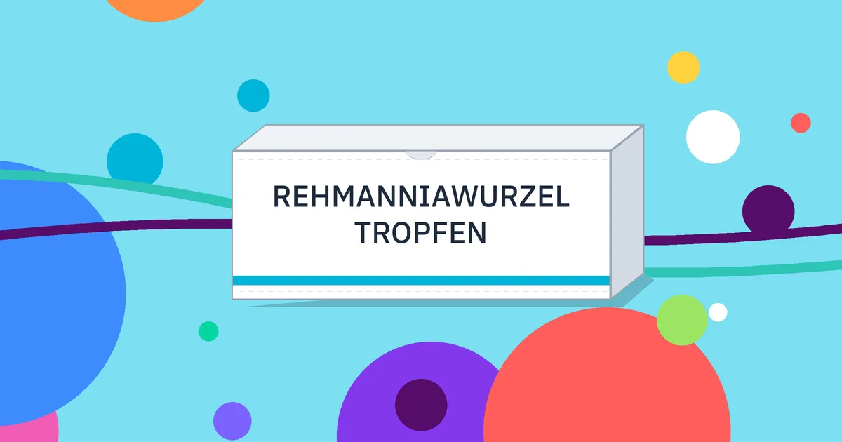 Symbolbild: Packung mit der Aufschrift REHMANNIAWURZEL TROPFEN (PZN 14126928) – Verfügbarkeit und Bezug in Apotheken in Frankfurt am Main