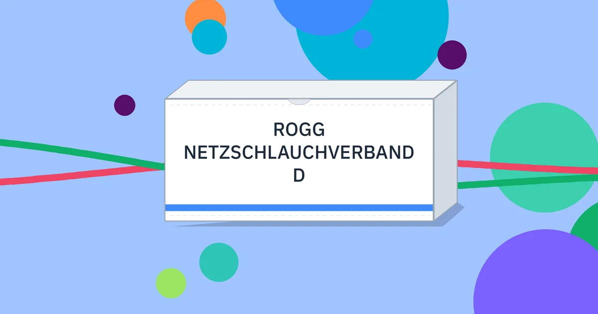 Symbolbild: Packung mit der Aufschrift ROGG NETZSCHLAUCHVERBAND D (PZN 07221632) – Verfügbarkeit und Bezug in Apotheken in Frankfurt am Main