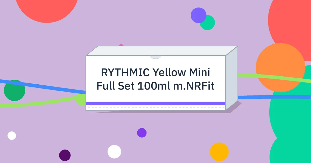 Symbolbild: Packung mit der Aufschrift RYTHMIC Yellow Mini Full Set 100ml m.NRFit (PZN 16244483) – Verfügbarkeit und Bezug in Apotheken in Frankfurt am Main