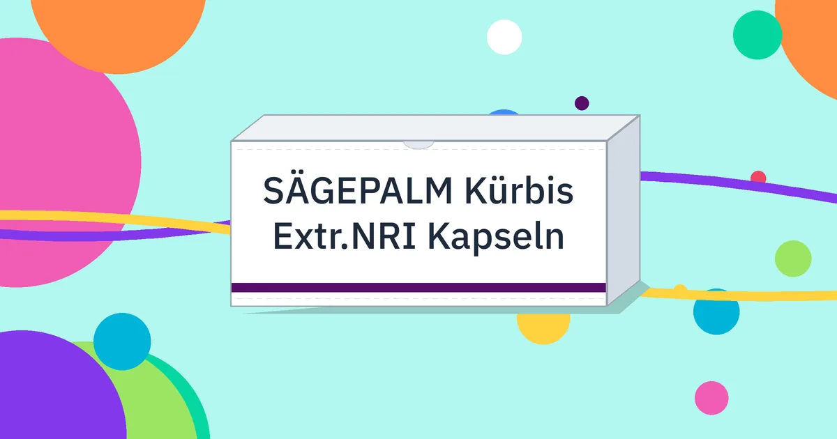 Symbolbild: Packung mit der Aufschrift SÄGEPALM Kürbis Extr.NRI Kapseln (PZN 20028621) – Verfügbarkeit und Bezug in Apotheken in Frankfurt am Main