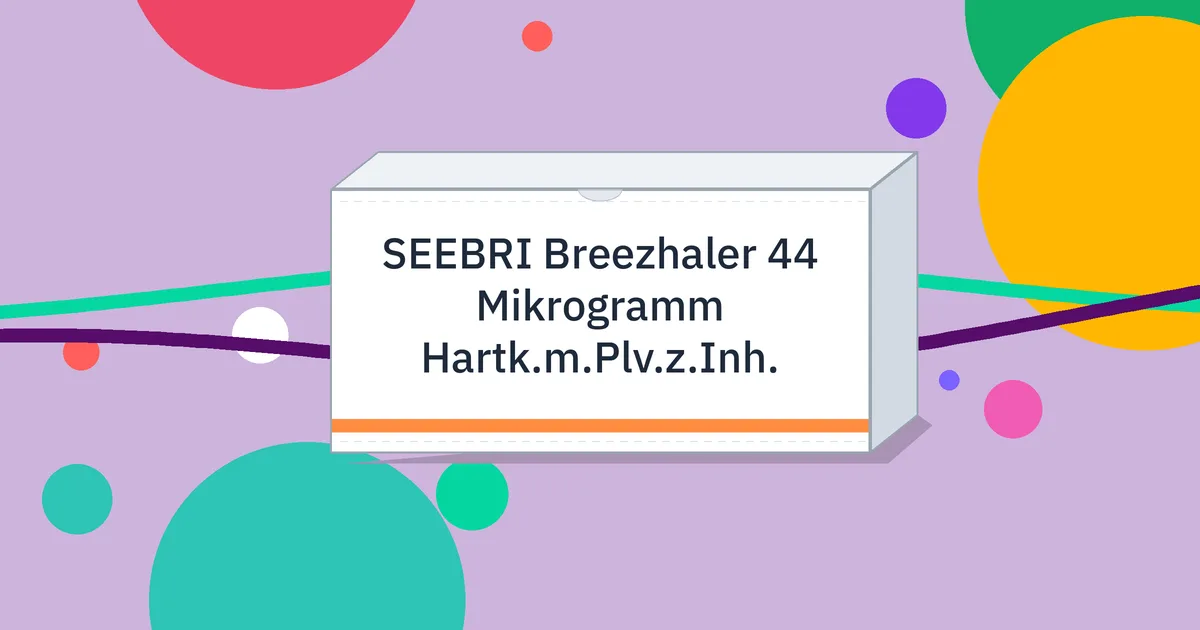 Symbolbild: Packung mit der Aufschrift SEEBRI Breezhaler 44 Mikrogramm Hartk.m.Plv.z.Inh. (PZN 10965164) – Verfügbarkeit und Bezug in Apotheken in Frankfurt am Main