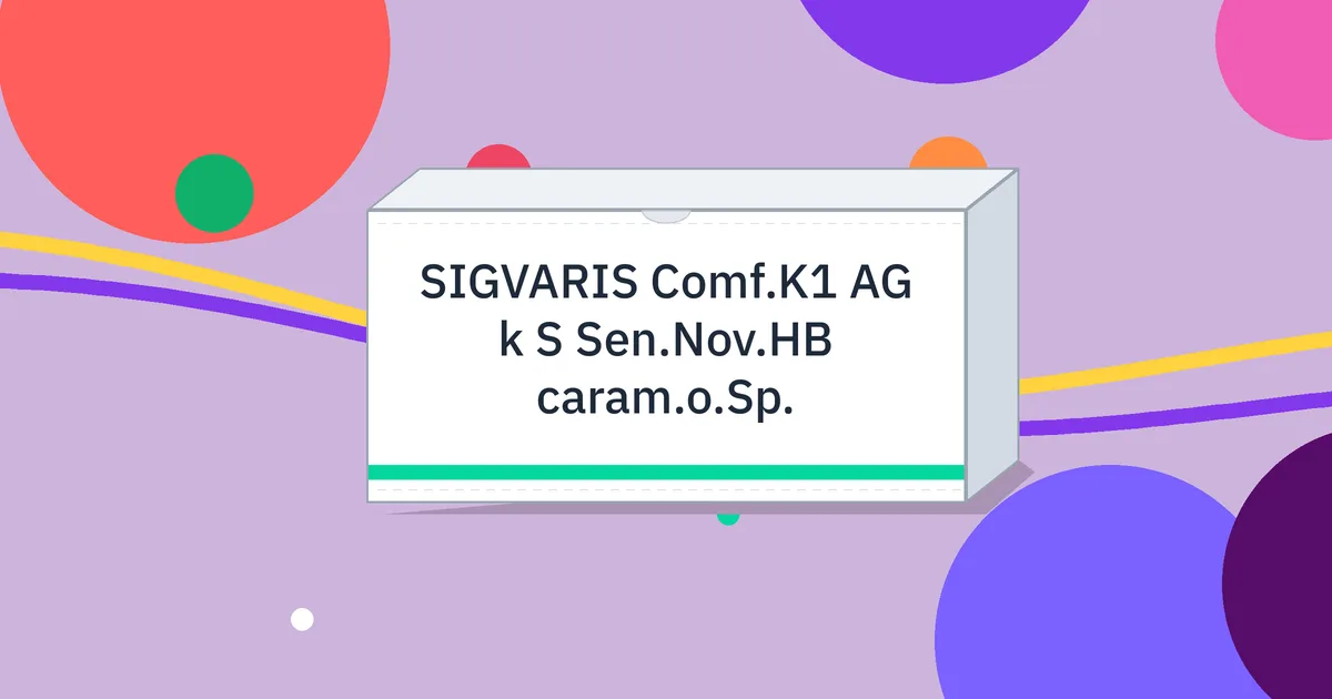 Symbolbild: Packung mit der Aufschrift SIGVARIS Comf.K1 AG k S Sen.Nov.HB caram.o.Sp. (PZN 17101254) – Verfügbarkeit und Bezug in Apotheken in Frankfurt am Main