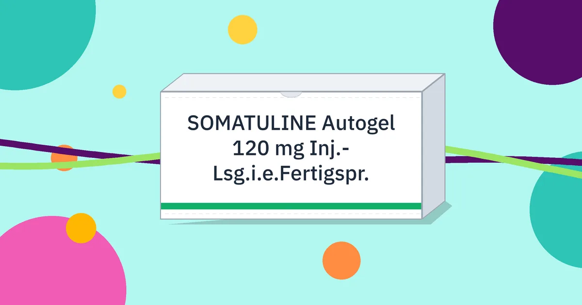 Symbolbild: Packung mit der Aufschrift SOMATULINE Autogel 120 mg Inj.-Lsg.i.e.Fertigspr. (PZN 17970139) – Verfügbarkeit und Bezug in Apotheken in Frankfurt am Main