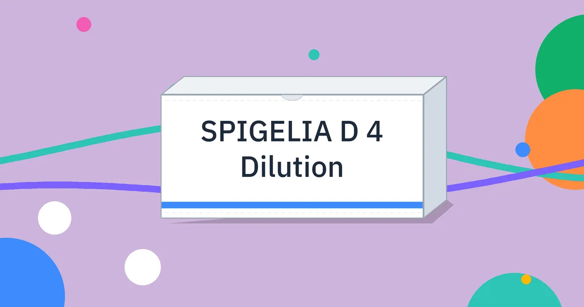 Symbolbild: Packung mit der Aufschrift SPIGELIA D 4 Dilution (PZN 01785960) – Verfügbarkeit und Bezug in Apotheken in Frankfurt am Main