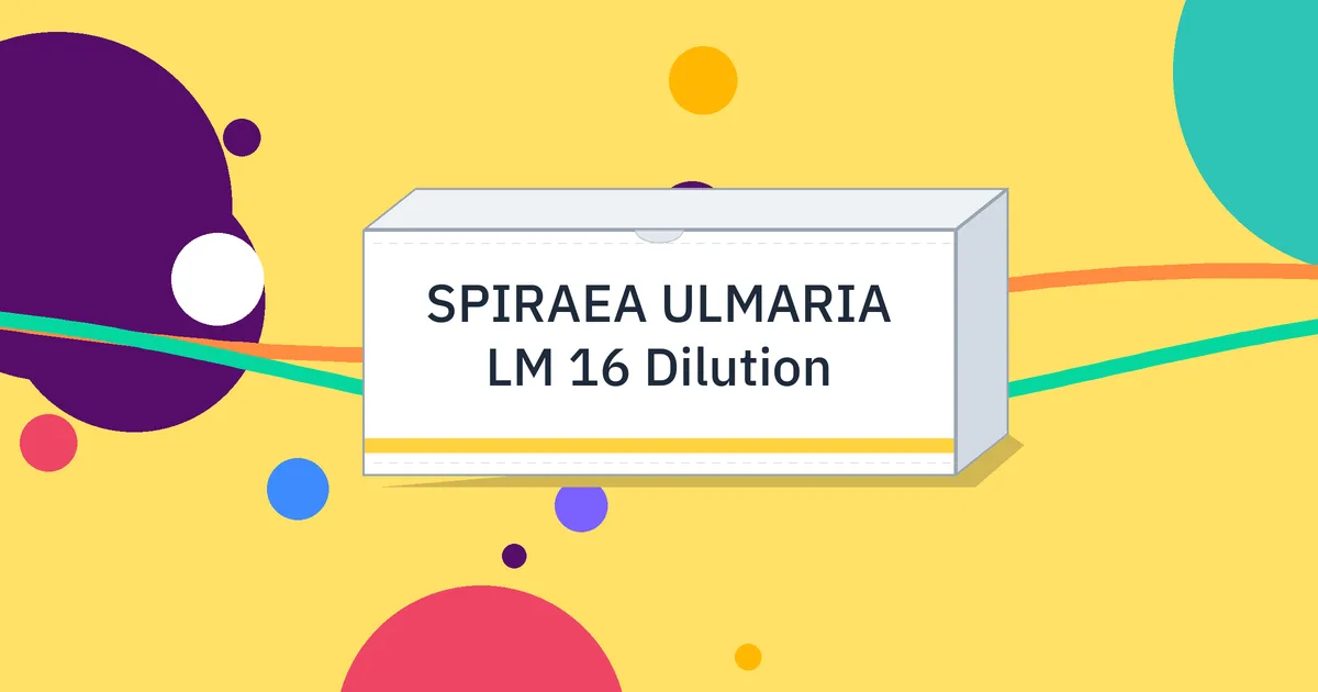 Symbolbild: Packung mit der Aufschrift SPIRAEA ULMARIA LM 16 Dilution (PZN 13196111) – Verfügbarkeit und Bezug in Apotheken in Frankfurt am Main