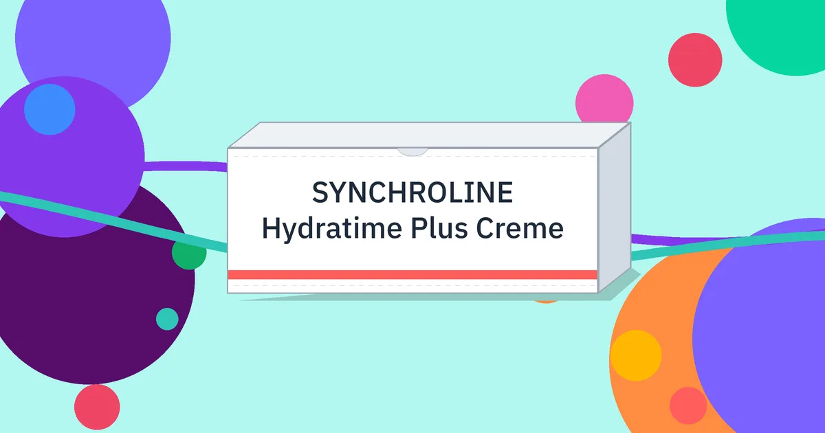 Symbolbild: Packung mit der Aufschrift SYNCHROLINE Hydratime Plus Creme (PZN 01686270) – Verfügbarkeit und Bezug in Apotheken in Frankfurt am Main