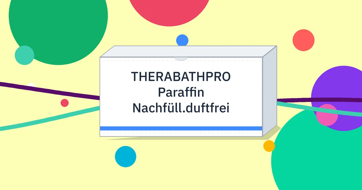 Symbolbild: Packung mit der Aufschrift THERABATHPRO Paraffin Nachfüll.duftfrei (PZN 03421185) – Verfügbarkeit und Bezug in Apotheken in Frankfurt am Main