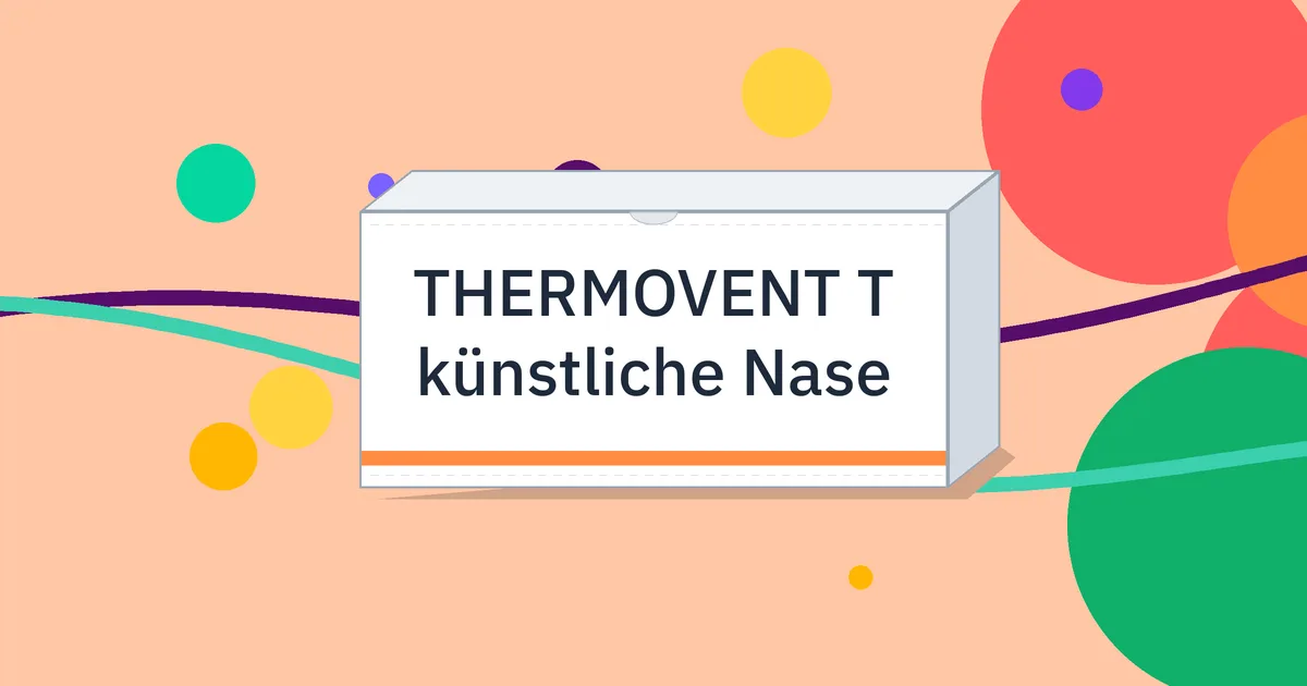 Symbolbild: Packung mit der Aufschrift THERMOVENT T künstliche Nase (PZN 02884902) – Verfügbarkeit und Bezug in Apotheken in Frankfurt am Main