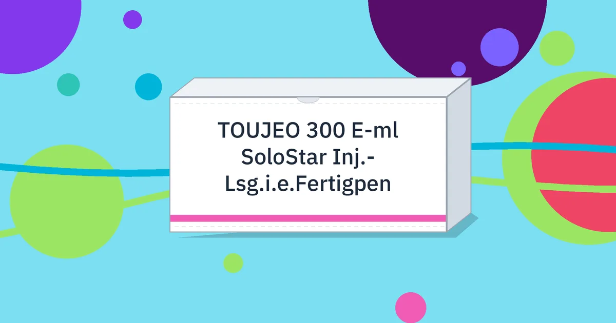 Symbolbild: Packung mit der Aufschrift TOUJEO 300 E-ml SoloStar Inj.-Lsg.i.e.Fertigpen (PZN 16120953) – Verfügbarkeit und Bezug in Apotheken in Frankfurt am Main
