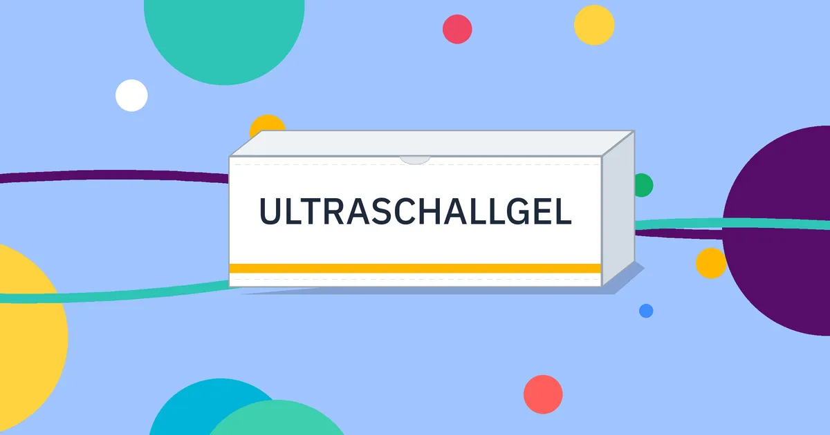 Symbolbild: Packung mit der Aufschrift ULTRASCHALLGEL (PZN 00925577) – Verfügbarkeit und Bezug in Apotheken in Frankfurt am Main