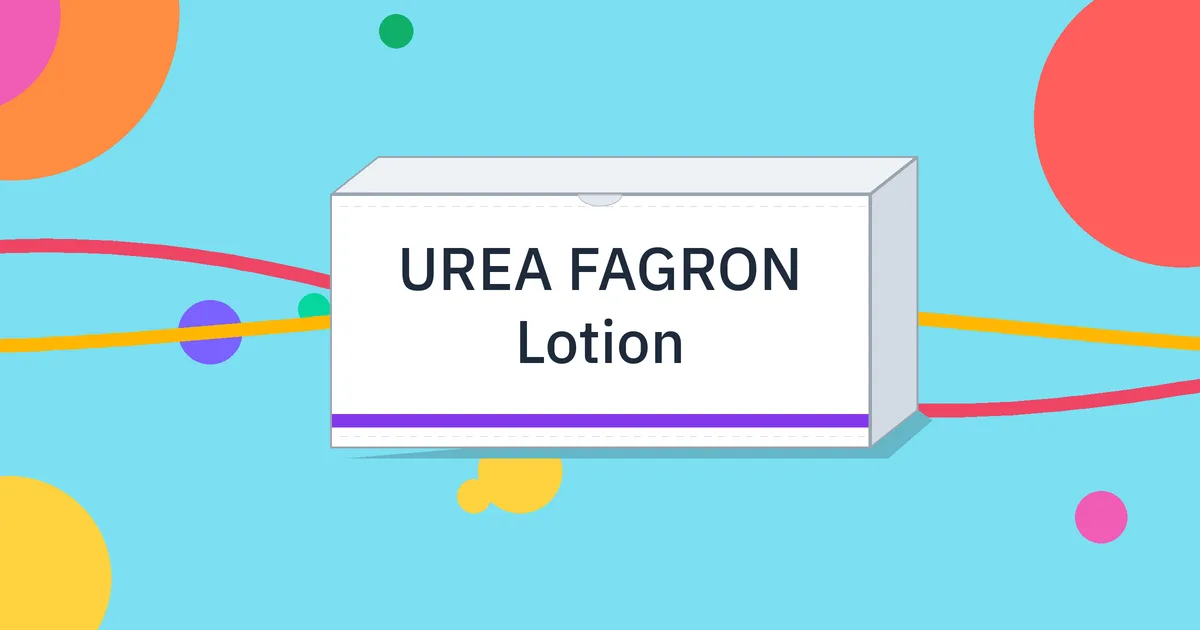 Symbolbild: Packung mit der Aufschrift UREA FAGRON Lotion (PZN 04878047) – Verfügbarkeit und Bezug in Apotheken in Frankfurt am Main