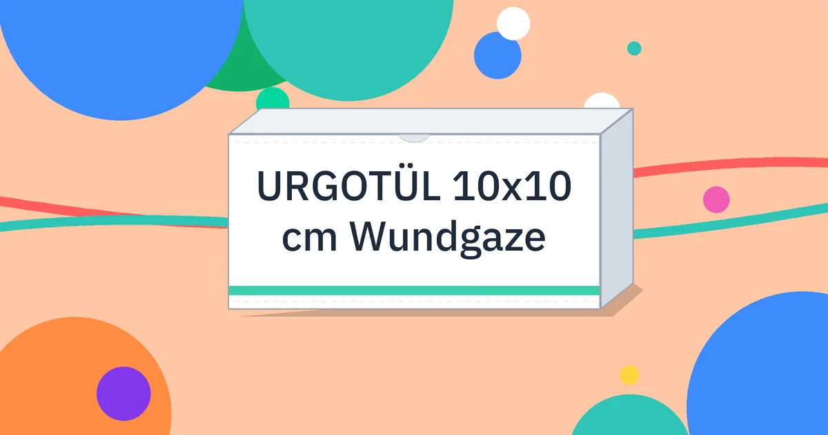 Symbolbild: Packung mit der Aufschrift URGOTÜL 10x10 cm Wundgaze (PZN 17375796) – Verfügbarkeit und Bezug in Apotheken in Frankfurt am Main