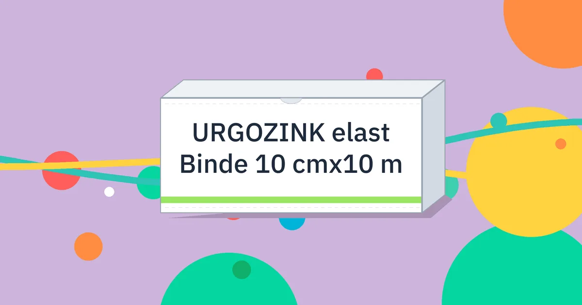 Symbolbild: Packung mit der Aufschrift URGOZINK elast Binde 10 cmx10 m (PZN 00754940) – Verfügbarkeit und Bezug in Apotheken in Frankfurt am Main