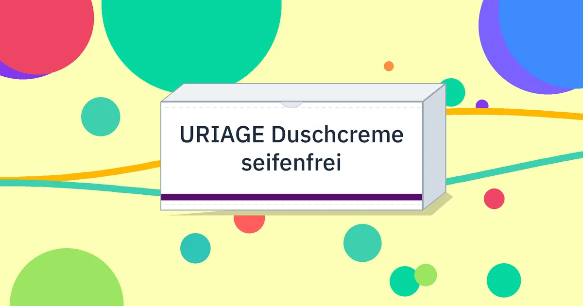 Symbolbild: Packung mit der Aufschrift URIAGE Duschcreme seifenfrei (PZN 17181721) – Verfügbarkeit und Bezug in Apotheken in Frankfurt am Main