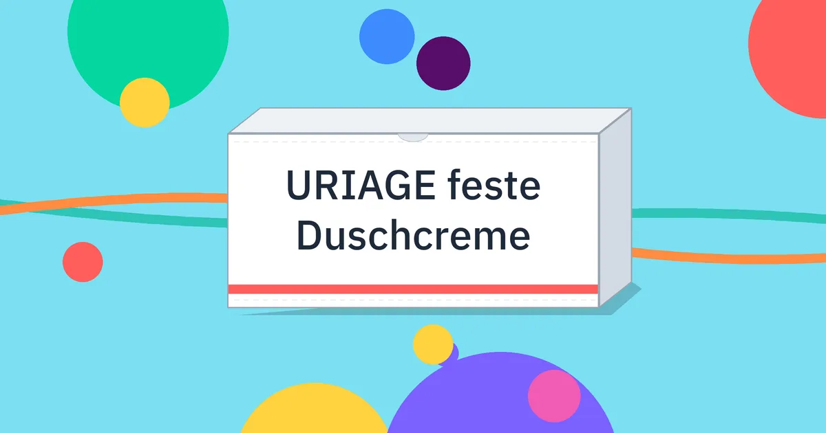 Symbolbild: Packung mit der Aufschrift URIAGE feste Duschcreme (PZN 17557066) – Verfügbarkeit und Bezug in Apotheken in Frankfurt am Main