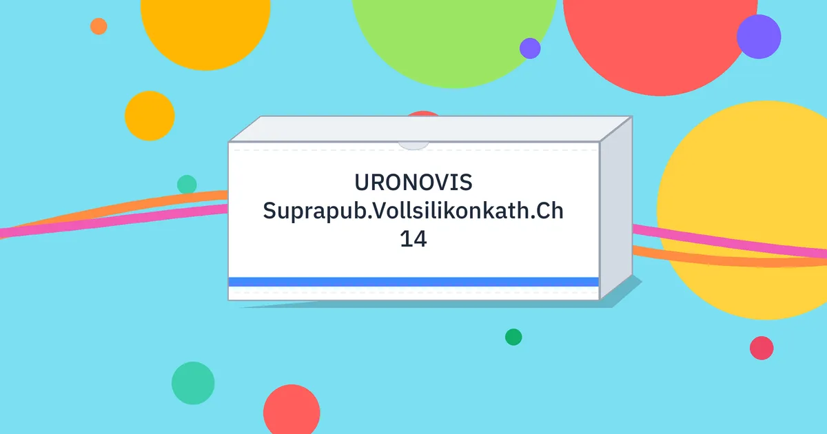 Symbolbild: Packung mit der Aufschrift URONOVIS Suprapub.Vollsilikonkath.Ch 14 (PZN 02352074) – Verfügbarkeit und Bezug in Apotheken in Frankfurt am Main