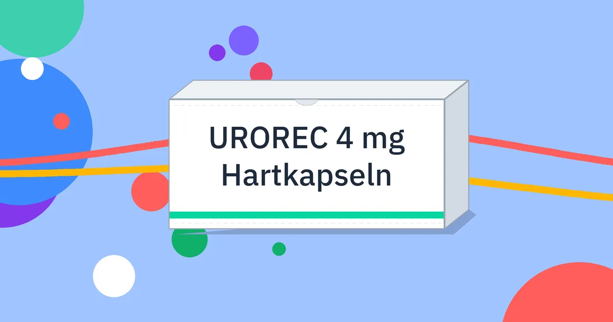 Symbolbild: Packung mit der Aufschrift UROREC 4 mg Hartkapseln (PZN 09715568) – Verfügbarkeit und Bezug in Apotheken in Frankfurt am Main