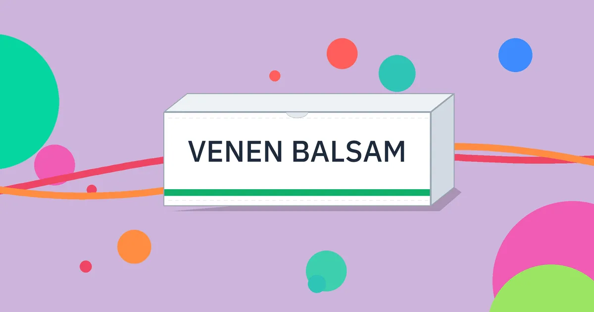 Symbolbild: Packung mit der Aufschrift VENEN BALSAM (PZN 01191870) – Verfügbarkeit und Bezug in Apotheken in Frankfurt am Main