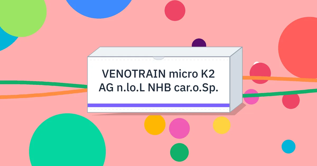 Symbolbild: Packung mit der Aufschrift VENOTRAIN micro K2 AG n.lo.L NHB car.o.Sp. (PZN 02379104) – Verfügbarkeit und Bezug in Apotheken in Frankfurt am Main