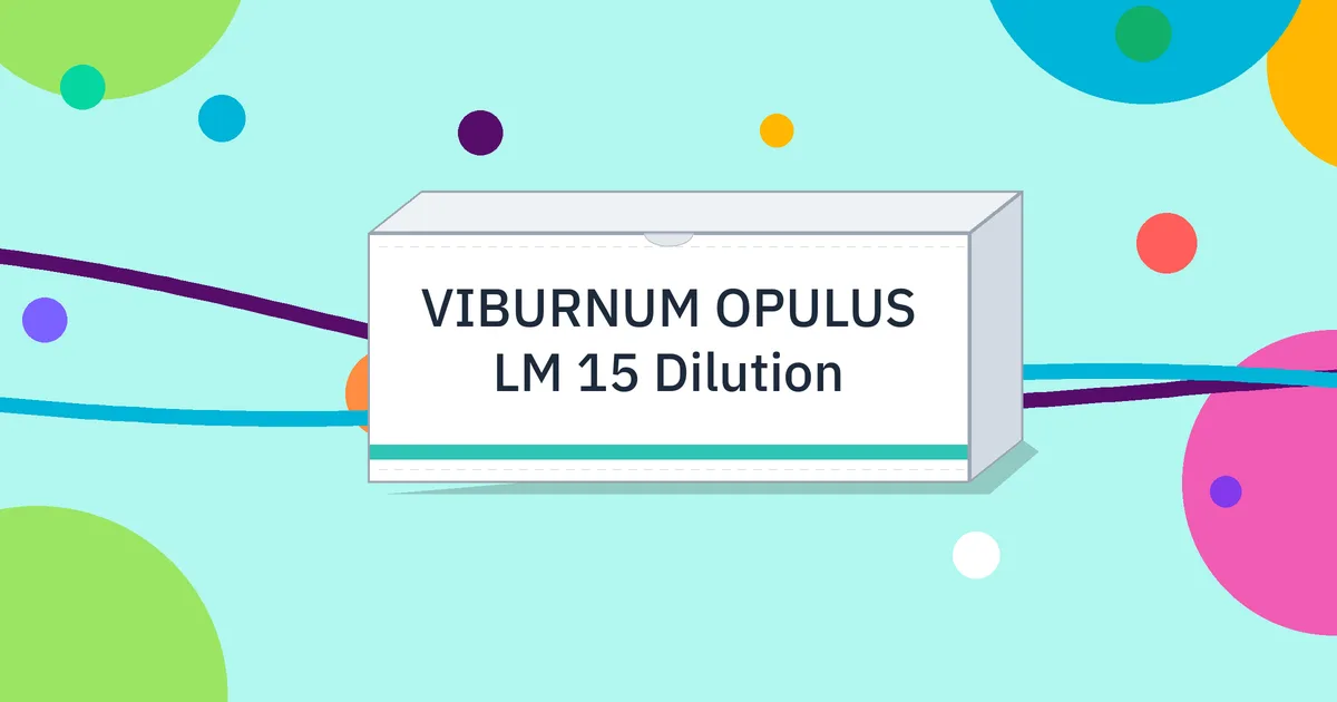 Symbolbild: Packung mit der Aufschrift VIBURNUM OPULUS LM 15 Dilution (PZN 13270907) – Verfügbarkeit und Bezug in Apotheken in Frankfurt am Main