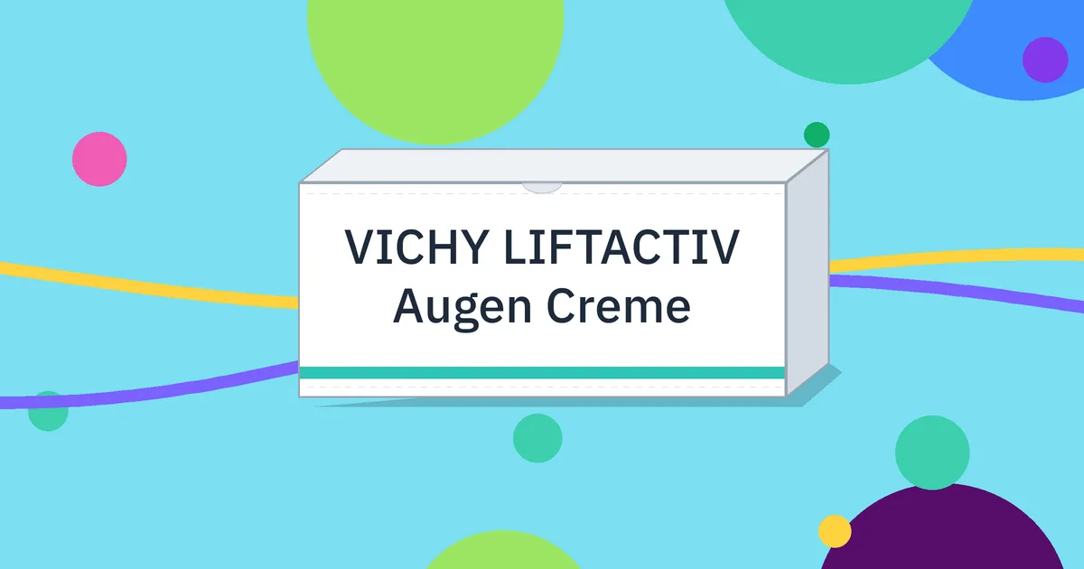 Symbolbild: Packung mit der Aufschrift VICHY LIFTACTIV Augen Creme (PZN 09520965) – Verfügbarkeit und Bezug in Apotheken in Frankfurt am Main
