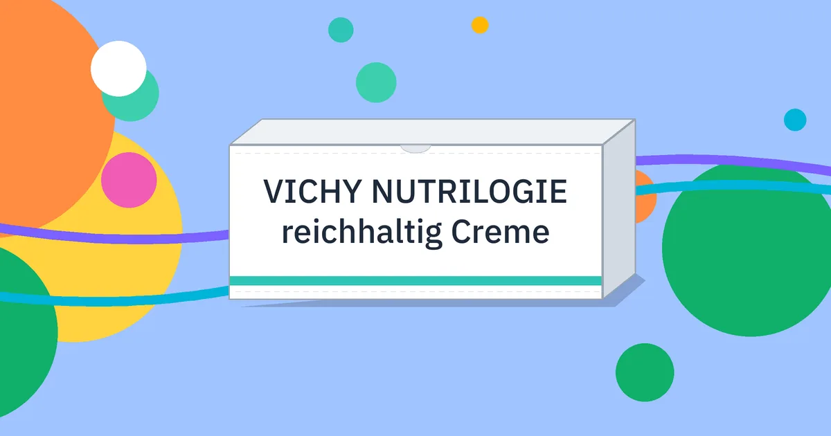 Symbolbild: Packung mit der Aufschrift VICHY NUTRILOGIE reichhaltig Creme (PZN 02350804) – Verfügbarkeit und Bezug in Apotheken in Frankfurt am Main