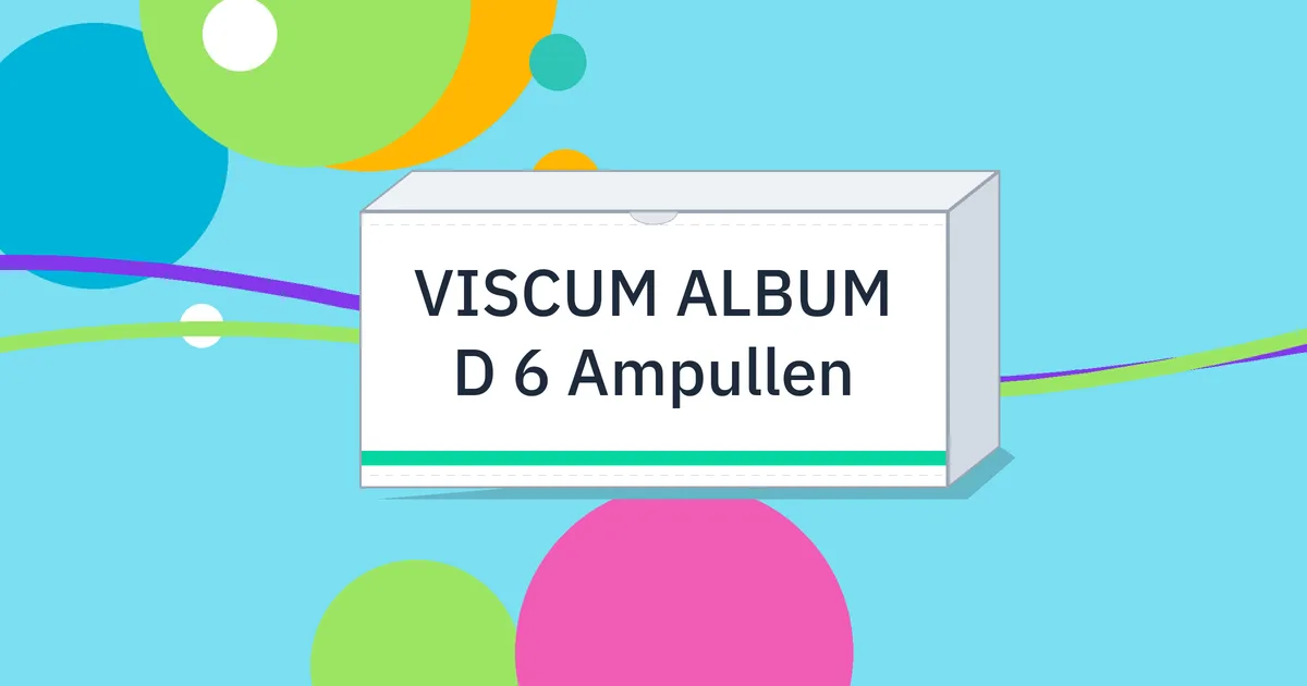 Symbolbild: Packung mit der Aufschrift VISCUM ALBUM D 6 Ampullen (PZN 11708908) – Verfügbarkeit und Bezug in Apotheken in Frankfurt am Main
