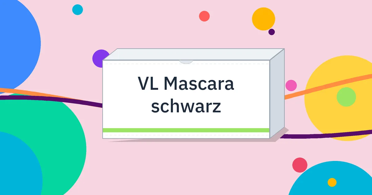 Symbolbild: Packung mit der Aufschrift VL Mascara schwarz (PZN 06154980) – Verfügbarkeit und Bezug in Apotheken in Frankfurt am Main