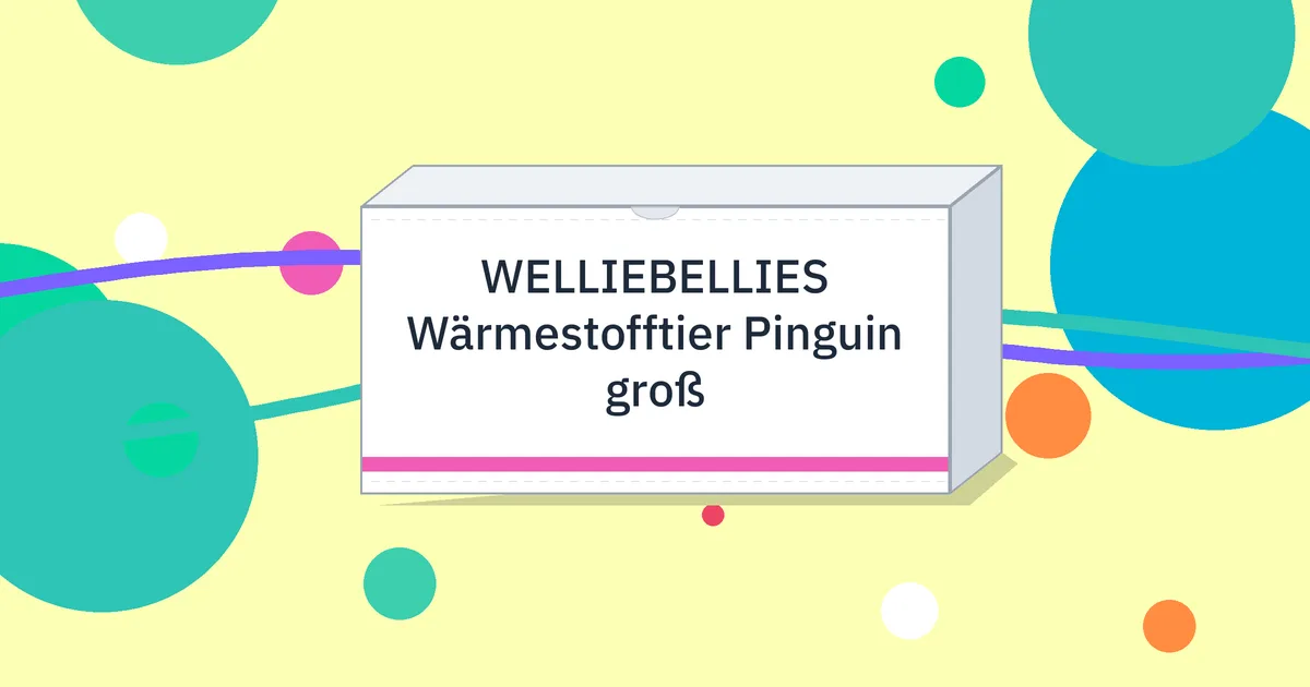 Symbolbild: Packung mit der Aufschrift WELLIEBELLIES Wärmestofftier Pinguin groß (PZN 11153505) – Verfügbarkeit und Bezug in Apotheken in Frankfurt am Main