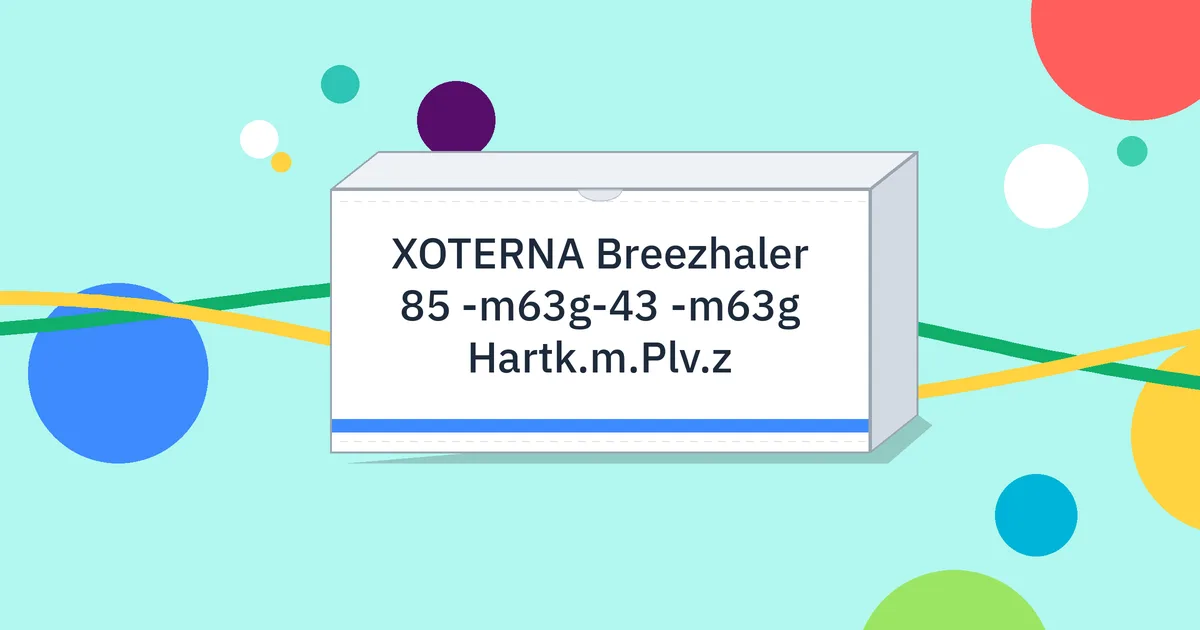 Symbolbild: Packung mit der Aufschrift XOTERNA Breezhaler 85 -m63g-43 -m63g Hartk.m.Plv.z (PZN 12396144) – Verfügbarkeit und Bezug in Apotheken in Frankfurt am Main