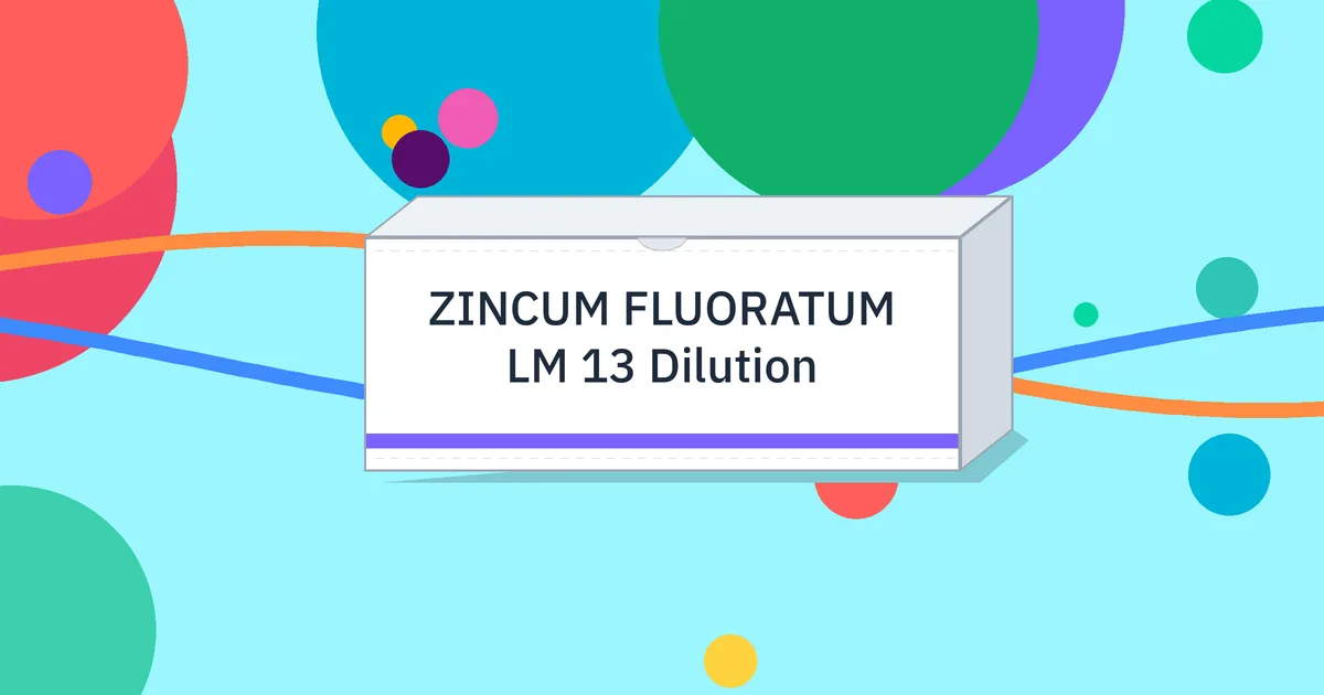 Symbolbild: Packung mit der Aufschrift ZINCUM FLUORATUM LM 13 Dilution (PZN 13293191) – Verfügbarkeit und Bezug in Apotheken in Frankfurt am Main