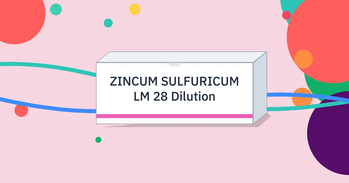 Symbolbild: Packung mit der Aufschrift ZINCUM SULFURICUM LM 28 Dilution (PZN 13300407) – Verfügbarkeit und Bezug in Apotheken in Frankfurt am Main