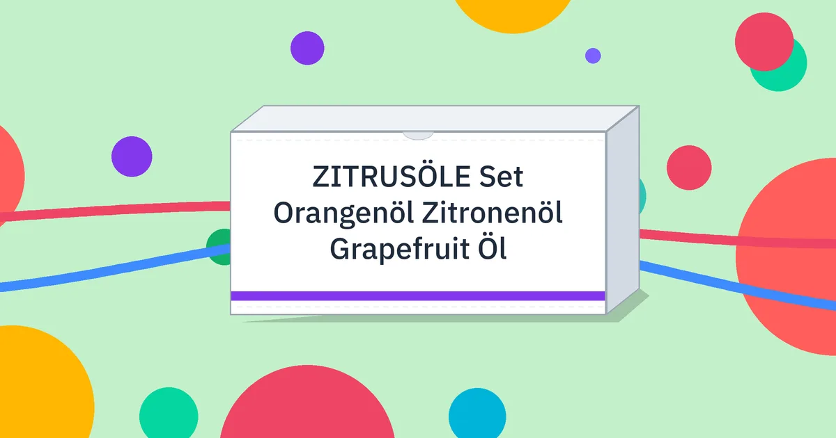 Symbolbild: Packung mit der Aufschrift ZITRUSÖLE Set Orangenöl Zitronenöl Grapefruit Öl (PZN 17941439) – Verfügbarkeit und Bezug in Apotheken in Frankfurt am Main