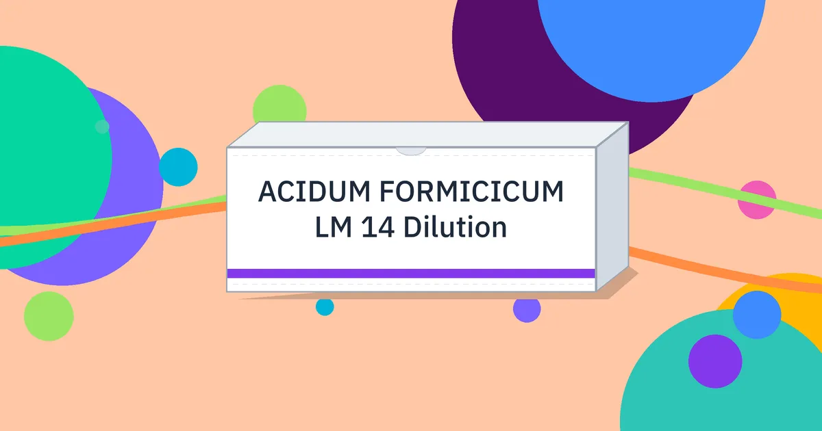 Symbolbild: Packung mit der Aufschrift ACIDUM FORMICICUM LM 14 Dilution (PZN 12751935) – Verfügbarkeit und Bezug in Apotheken in Frankfurt am Main