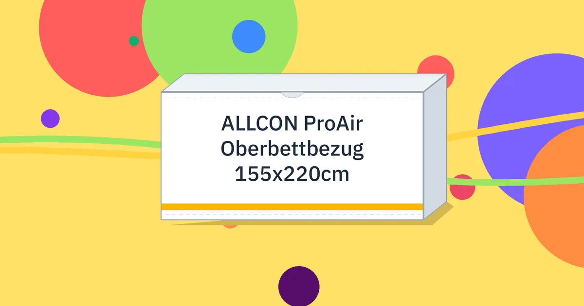 Symbolbild: Packung mit der Aufschrift ALLCON ProAir Oberbettbezug 155x220cm (PZN 02065015) – Verfügbarkeit und Bezug in Apotheken in Frankfurt am Main
