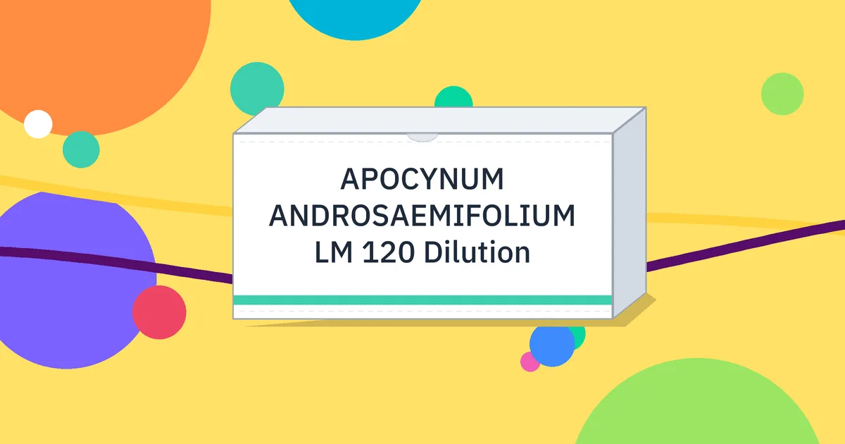 Symbolbild: Packung mit der Aufschrift APOCYNUM ANDROSAEMIFOLIUM LM 120 Dilution (PZN 13380837) – Verfügbarkeit und Bezug in Apotheken in Frankfurt am Main