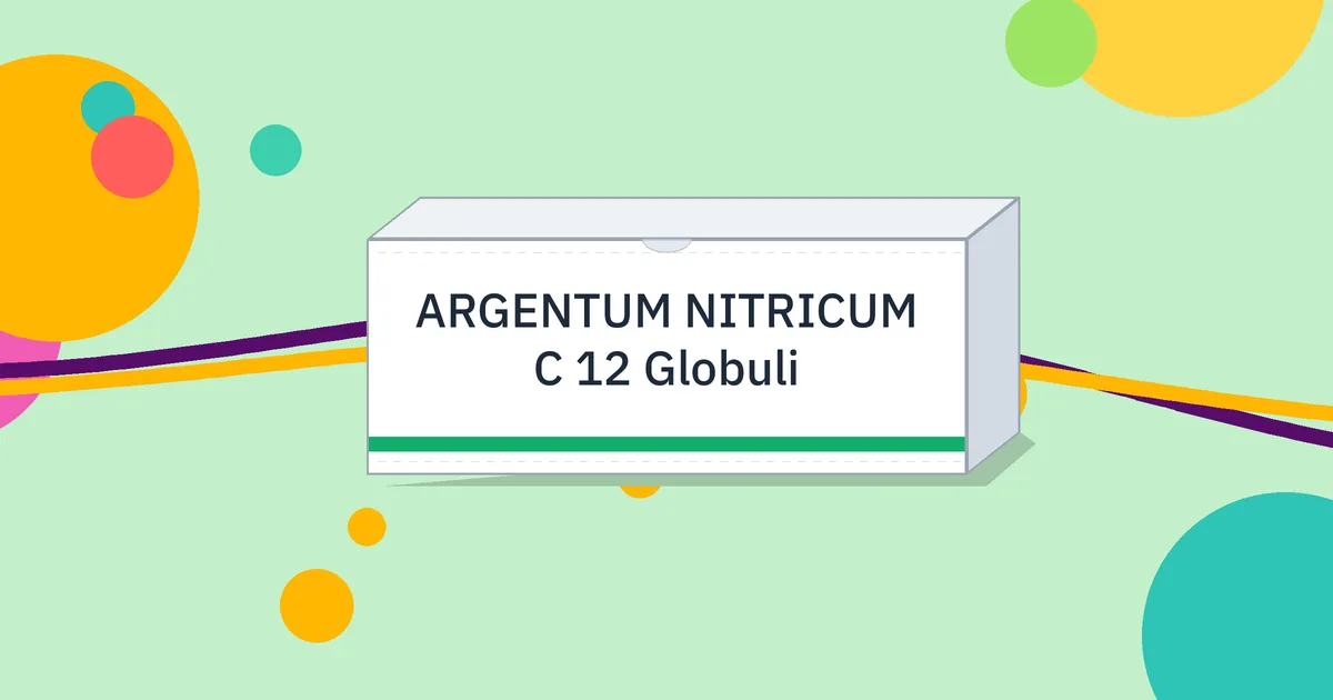 Symbolbild: Packung mit der Aufschrift ARGENTUM NITRICUM C 12 Globuli (PZN 16669159) – Verfügbarkeit und Bezug in Apotheken in Frankfurt am Main