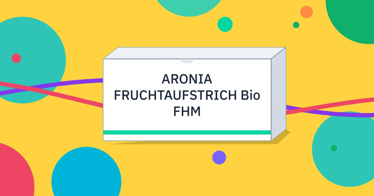 Symbolbild: Packung mit der Aufschrift ARONIA FRUCHTAUFSTRICH Bio FHM (PZN 13724248) – Verfügbarkeit und Bezug in Apotheken in Frankfurt am Main