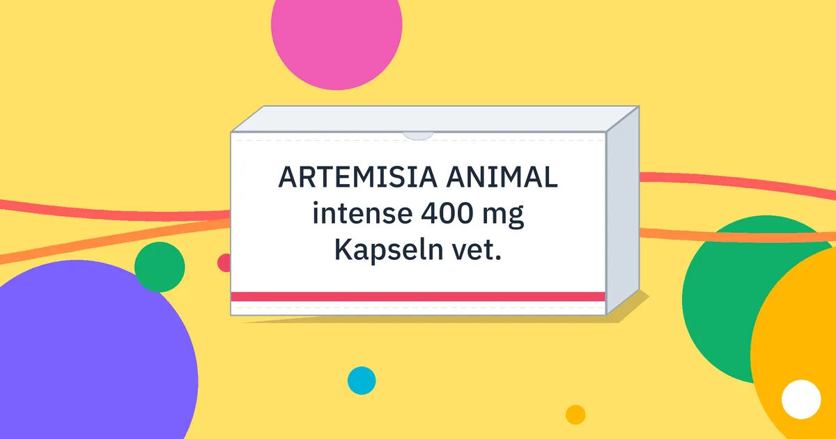 Symbolbild: Packung mit der Aufschrift ARTEMISIA ANIMAL intense 400 mg Kapseln vet. (PZN 18466644) – Verfügbarkeit und Bezug in Apotheken in Frankfurt am Main