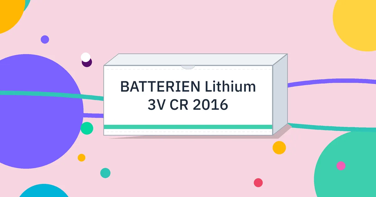 Symbolbild: Packung mit der Aufschrift BATTERIEN Lithium 3V CR 2016 (PZN 00683921) – Verfügbarkeit und Bezug in Apotheken in Frankfurt am Main