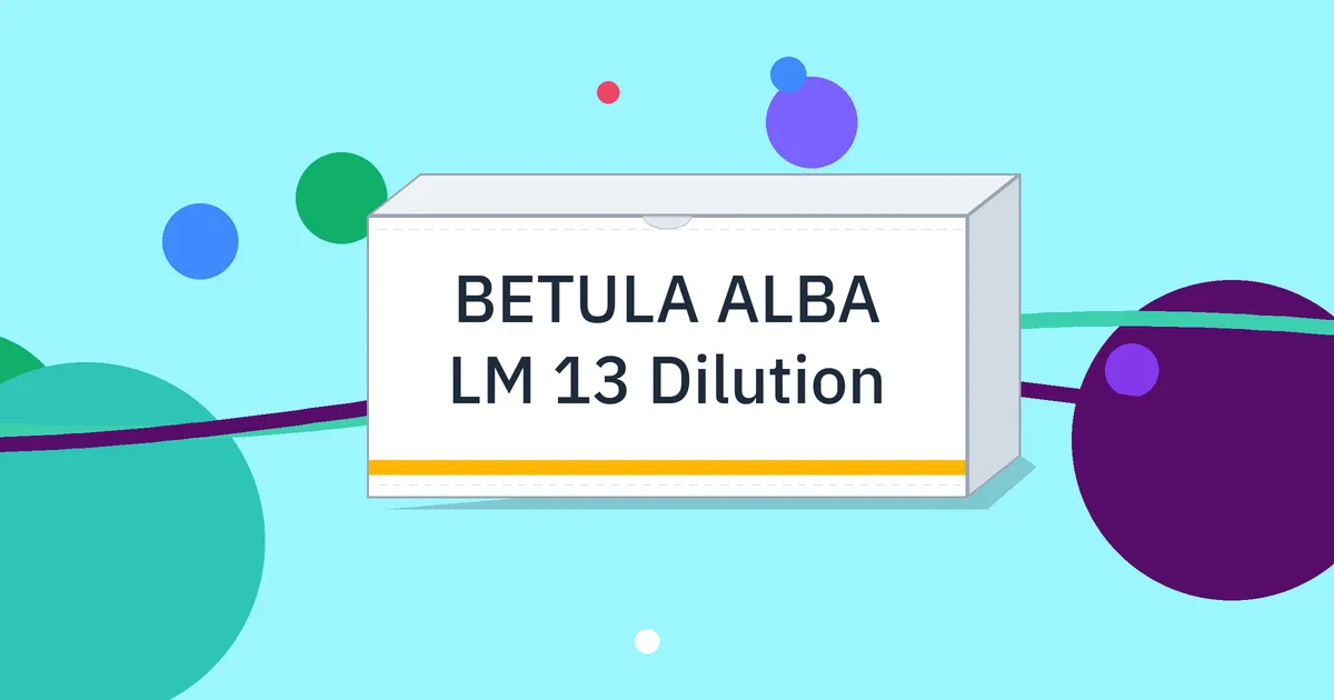 Symbolbild: Packung mit der Aufschrift BETULA ALBA LM 13 Dilution (PZN 12793810) – Verfügbarkeit und Bezug in Apotheken in Frankfurt am Main