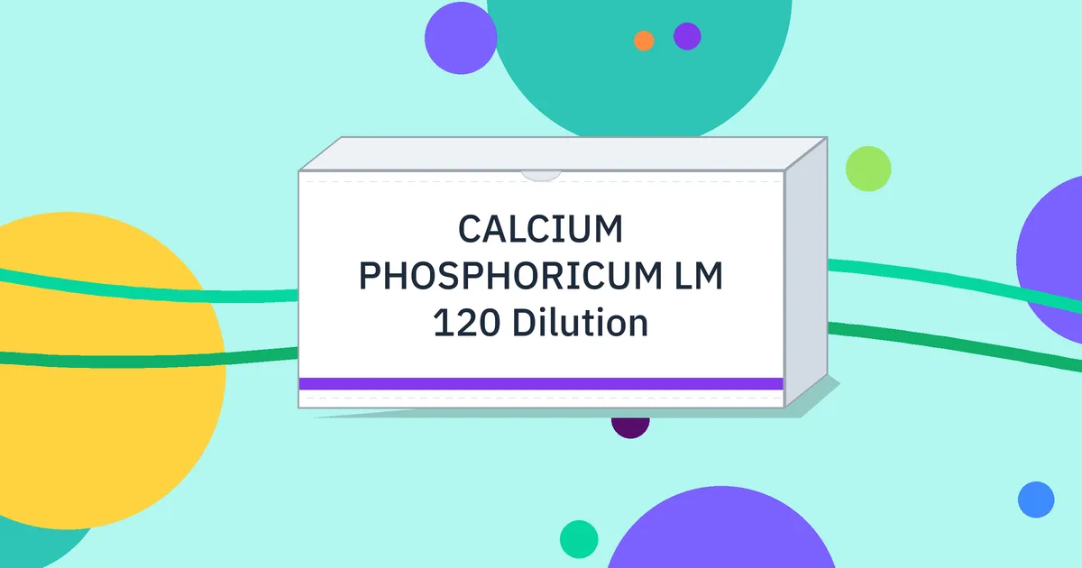 Symbolbild: Packung mit der Aufschrift CALCIUM PHOSPHORICUM LM 120 Dilution (PZN 12805507) – Verfügbarkeit und Bezug in Apotheken in Frankfurt am Main