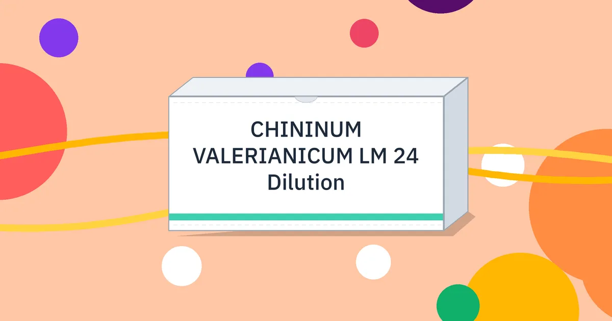 Symbolbild: Packung mit der Aufschrift CHININUM VALERIANICUM LM 24 Dilution (PZN 13442863) – Verfügbarkeit und Bezug in Apotheken in Frankfurt am Main