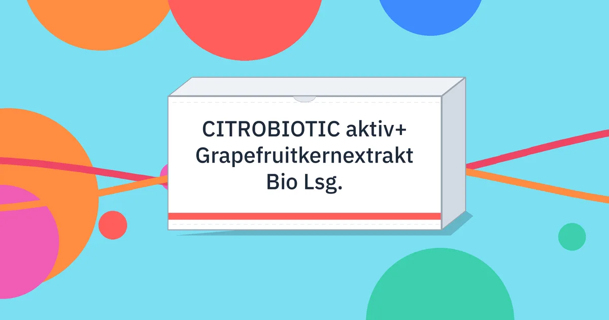 Symbolbild: Packung mit der Aufschrift CITROBIOTIC aktiv+ Grapefruitkernextrakt Bio Lsg. (PZN 16952547) – Verfügbarkeit und Bezug in Apotheken in Frankfurt am Main