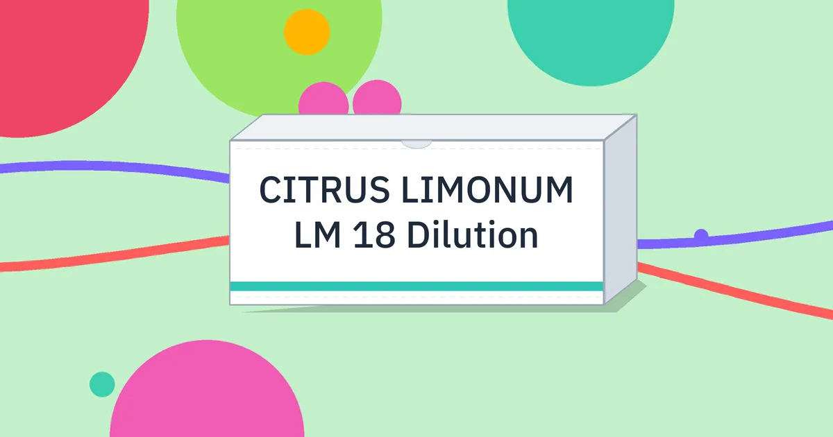 Symbolbild: Packung mit der Aufschrift CITRUS LIMONUM LM 18 Dilution (PZN 13446967) – Verfügbarkeit und Bezug in Apotheken in Frankfurt am Main